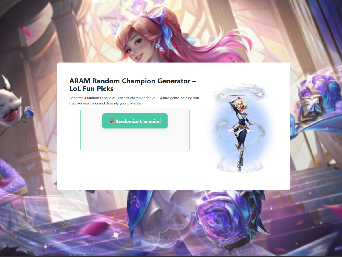 ARAM Random Champion Generator - LoL Fun Picks
